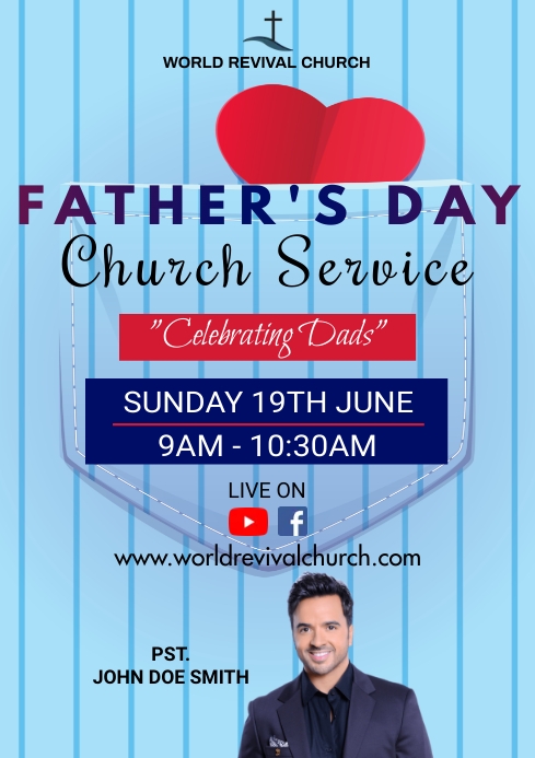 Father's day service Template | PosterMyWall