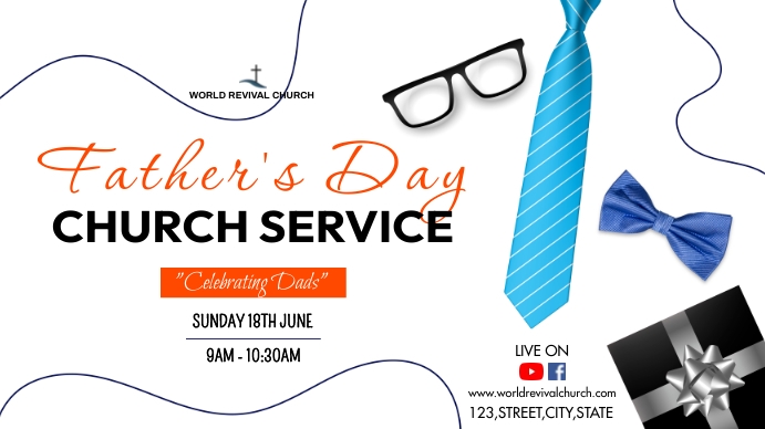 Father's day service Template | PosterMyWall