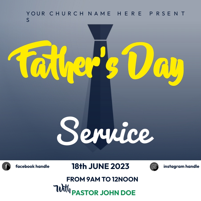 father's day service Template | PosterMyWall