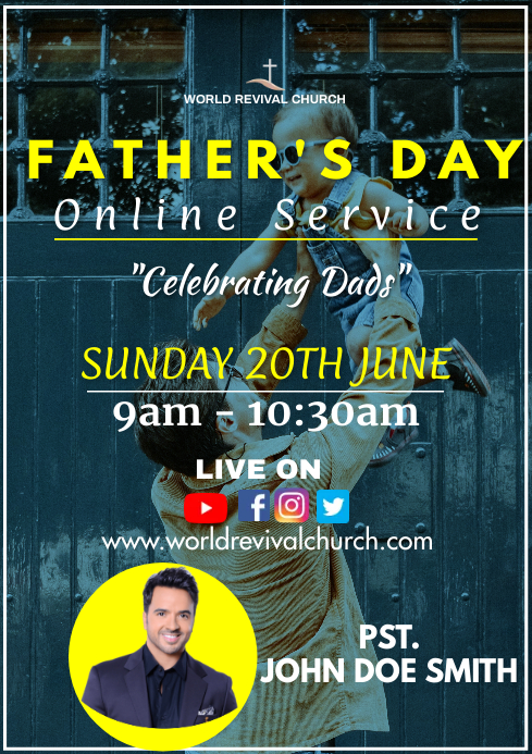 Father's day service Template | PosterMyWall