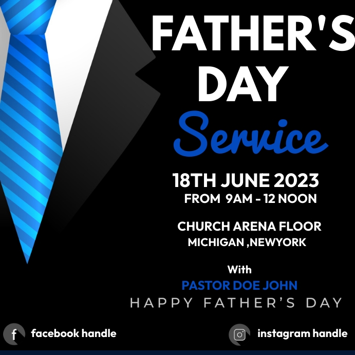 father's day service Template | PosterMyWall