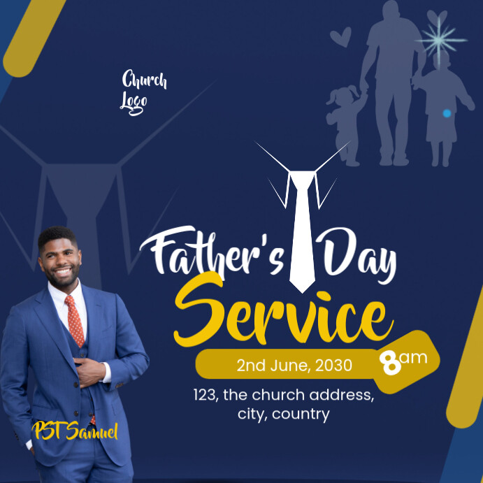 Copy of Father's day service | PosterMyWall