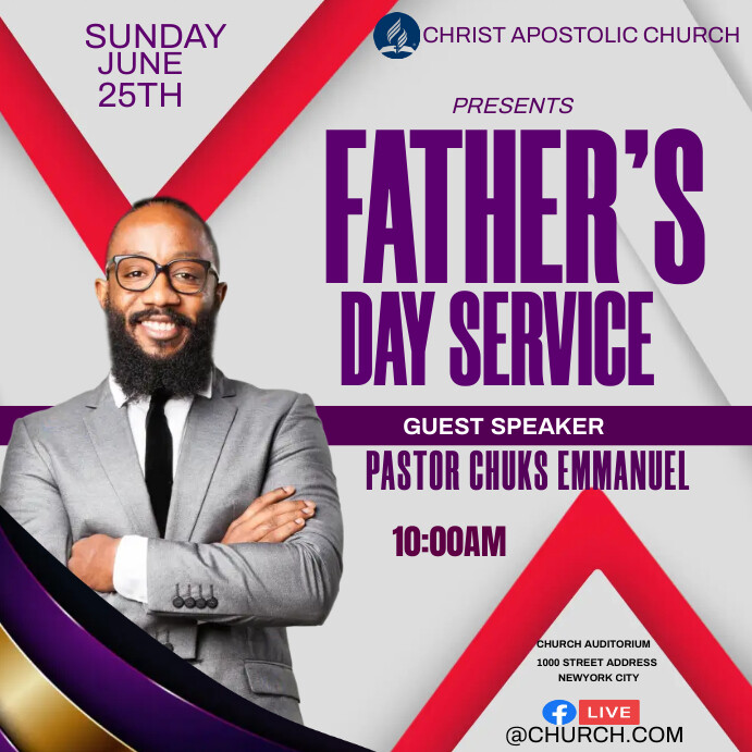 Copy of FATHER'S DAY SERVICE | PosterMyWall