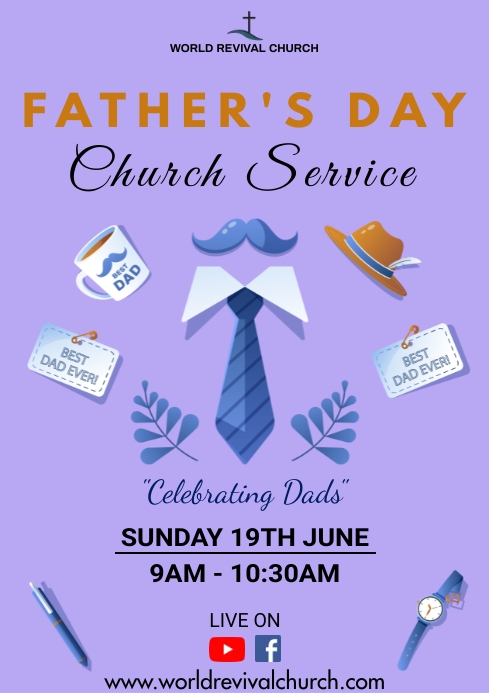 Father's day service Template | PosterMyWall