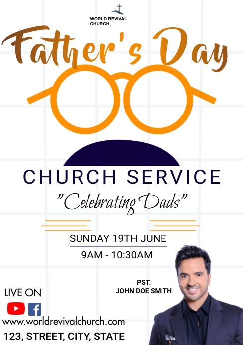 Father's day service Template | PosterMyWall