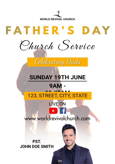Father's day service Template | PosterMyWall