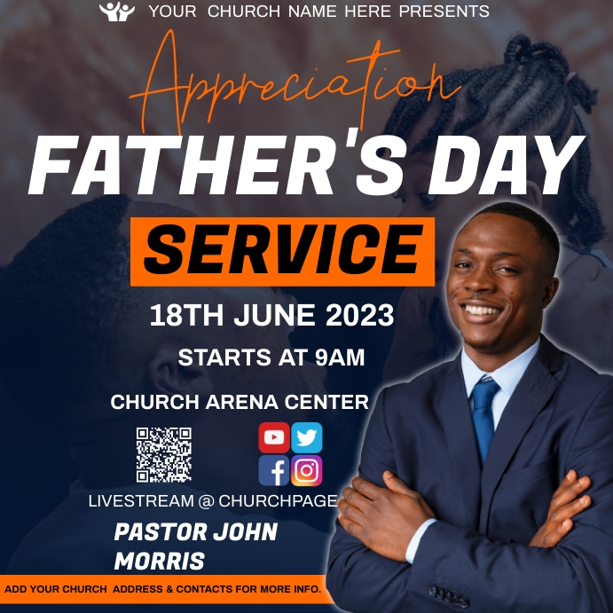 father's day service Template | PosterMyWall