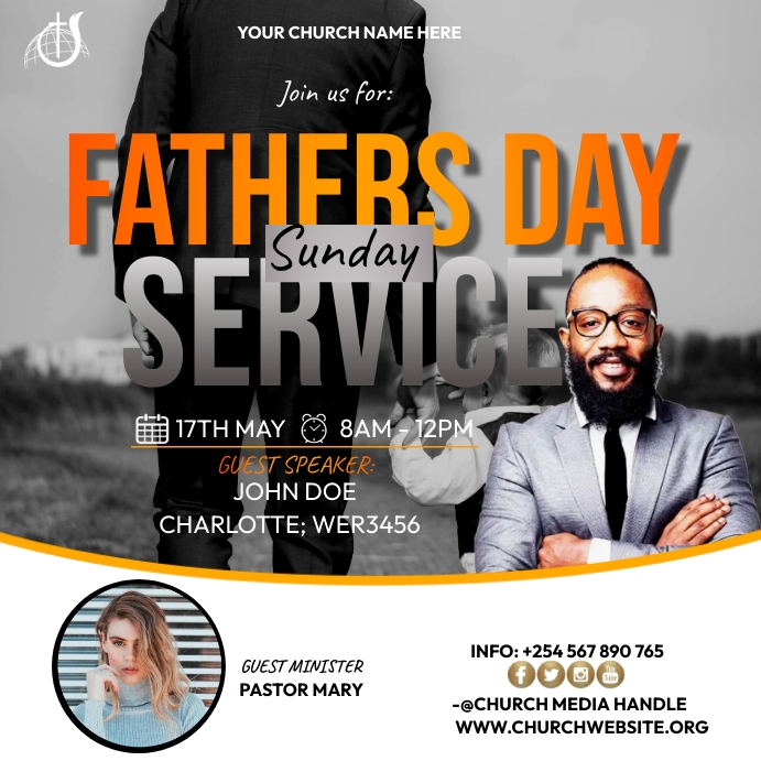 father's day service Template | PosterMyWall