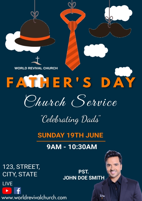 Copy of Father's day service | PosterMyWall