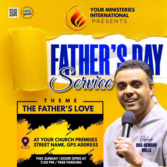 Copy of Father's day service | PosterMyWall