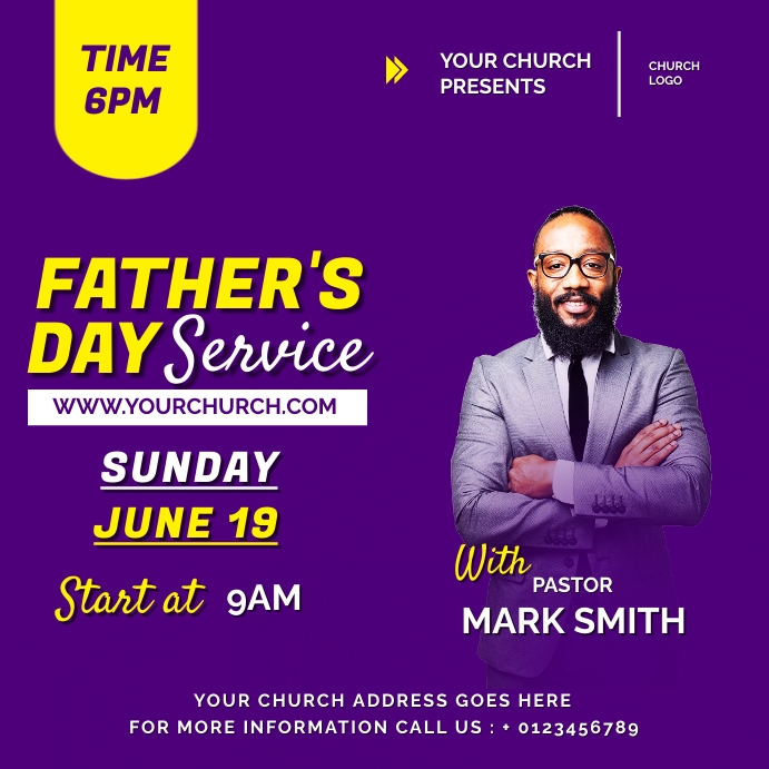 Copy of Father's Day Service | PosterMyWall