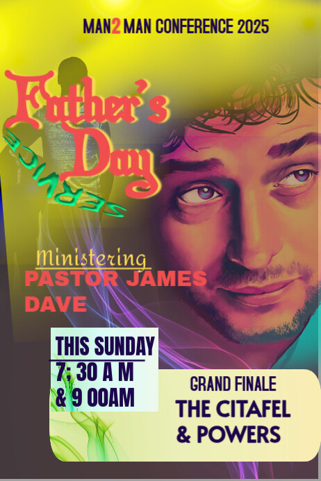 Father's Day service poster design Template | PosterMyWall
