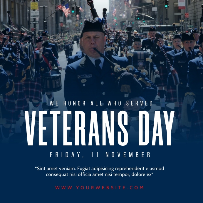 Copy of Veterans day social media post | PosterMyWall