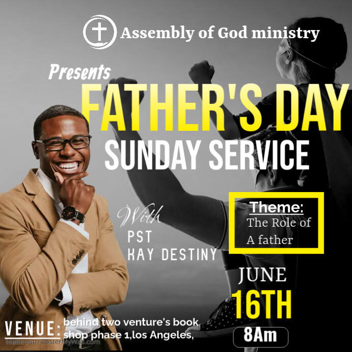 Copy of Father's Day Sunday church service | PosterMyWall