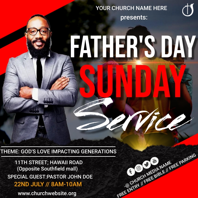 father's day sunday Template | PosterMyWall