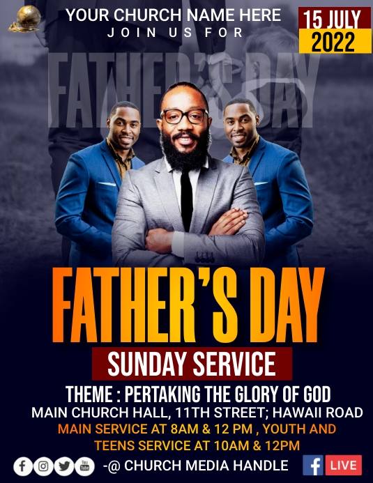 Copy of father's day sunday | PosterMyWall