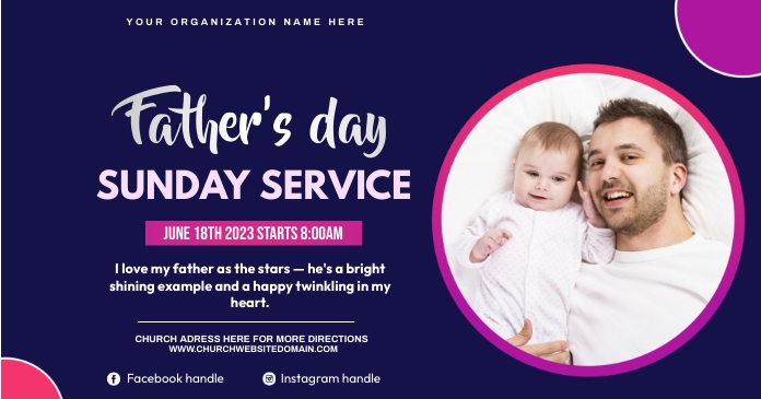 father's day sunday Template | PosterMyWall