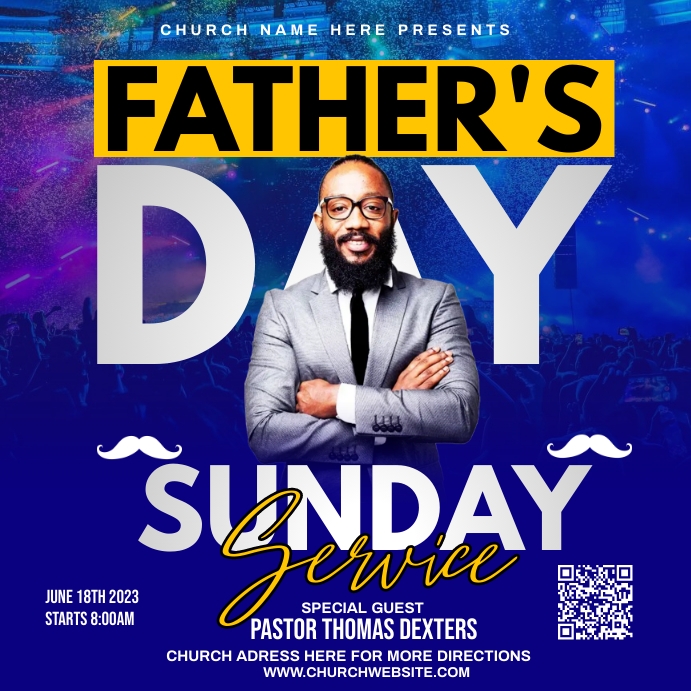 father's day sunday Template | PosterMyWall