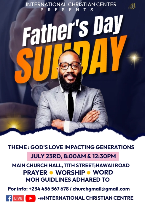 Copy of father's day sunday | PosterMyWall