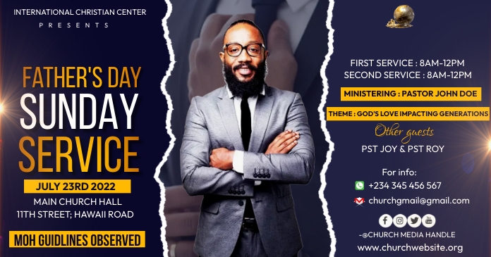 father's day sunday Template | PosterMyWall