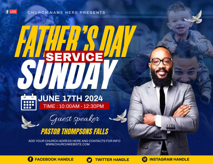 Copy of Father's day Sunday Service | PosterMyWall