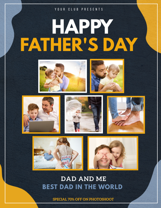 Father's day template,Dad and me flyers | PosterMyWall
