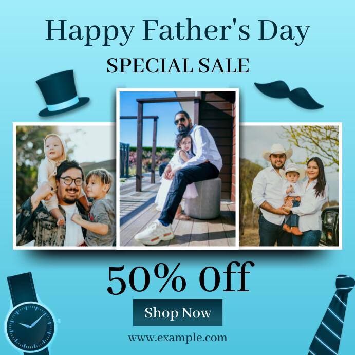 Father's Day Sale Instagram Post Template | PosterMyWall