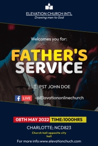 Father's day service poster Template | PosterMyWall
