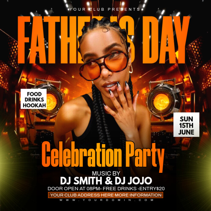 Father 's day celebration party Template | PosterMyWall