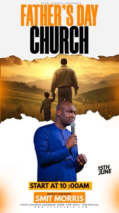Father 's day church Template | PosterMyWall