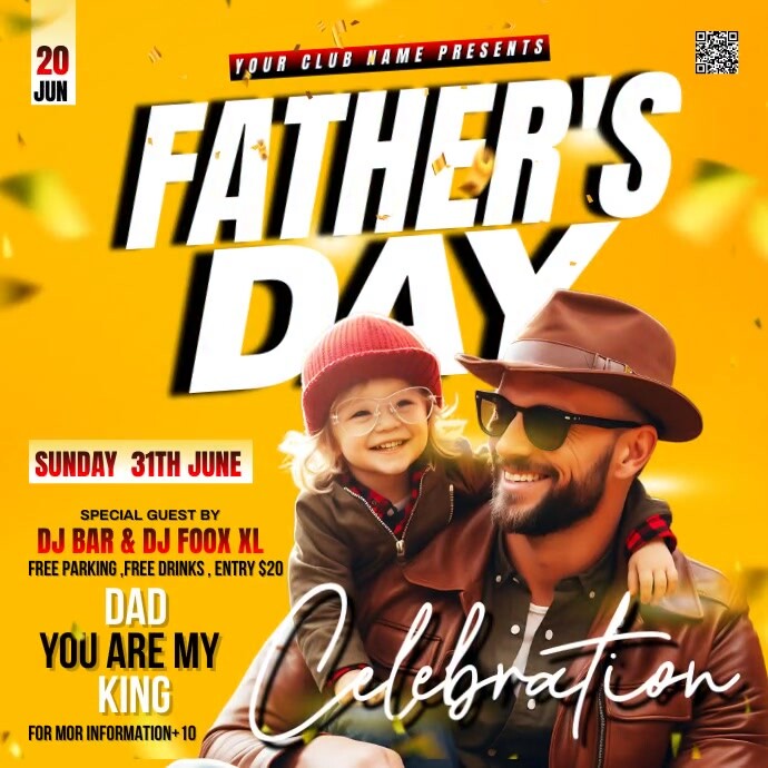 Plantilla de FATHER DAY CELEBRATION FLYER | PosterMyWall