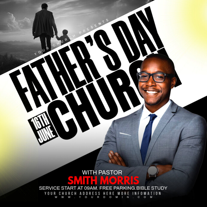 Copy of Father Day church | PosterMyWall