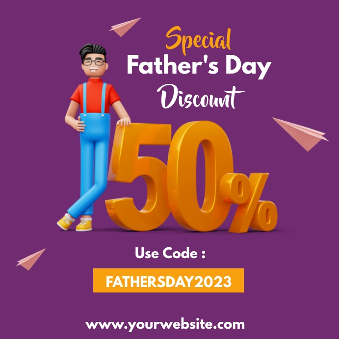 father day sales discount poster ad Template | PosterMyWall