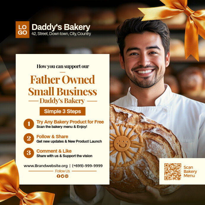 Father Owned Small Business Post Template | PosterMyWall