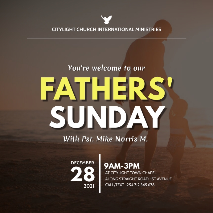 fathers' sunday flyer Template | PosterMyWall