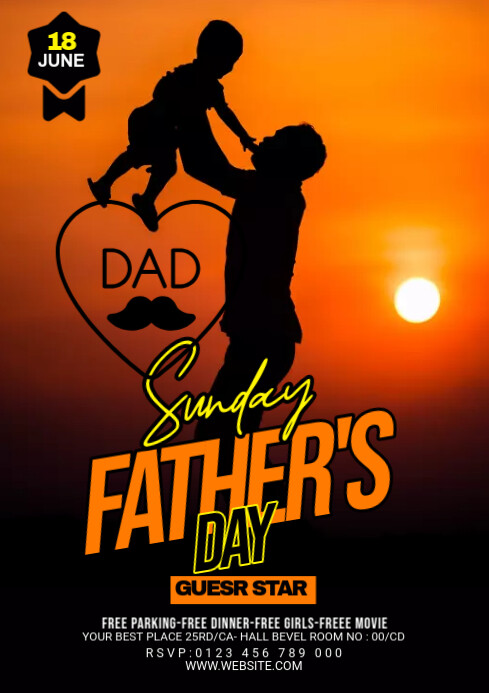 Fathers Day Flyer Template | PosterMyWall