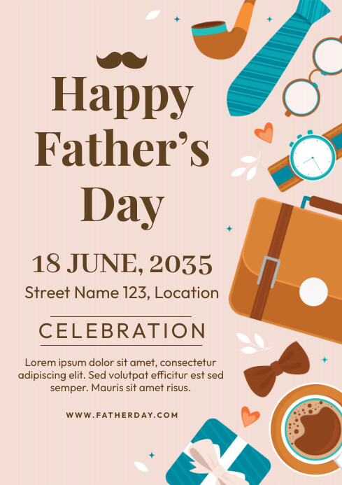 Fathers Day Flyer Template | PosterMyWall