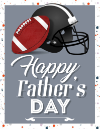 Fathers Day football Flyer Template | PosterMyWall