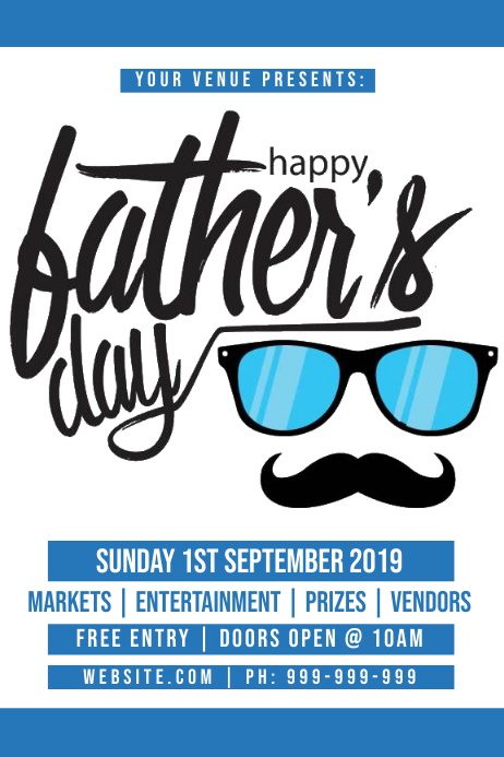 Fathers Day Poster Template | PosterMyWall