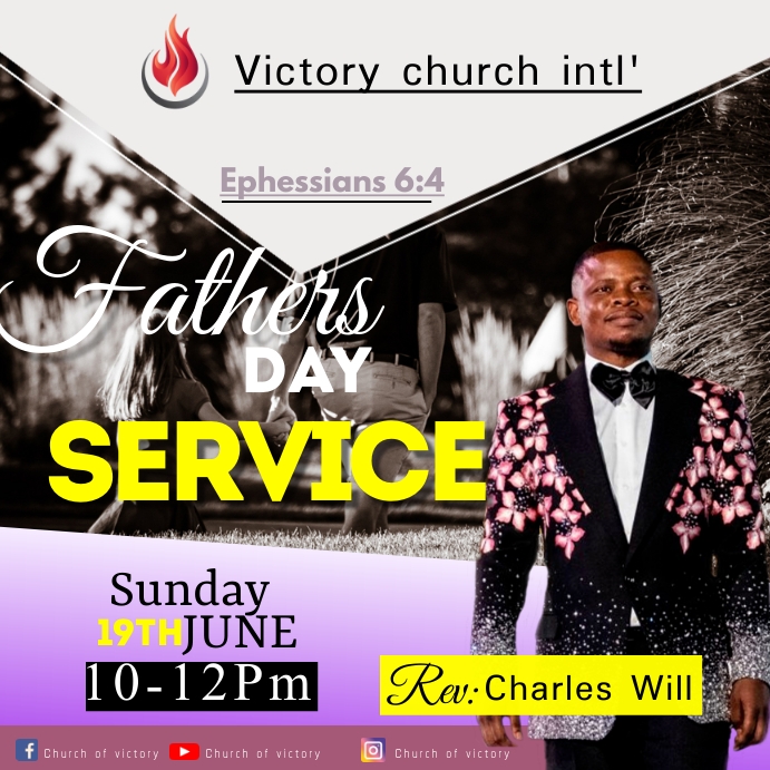 Copy of fathers day service | PosterMyWall