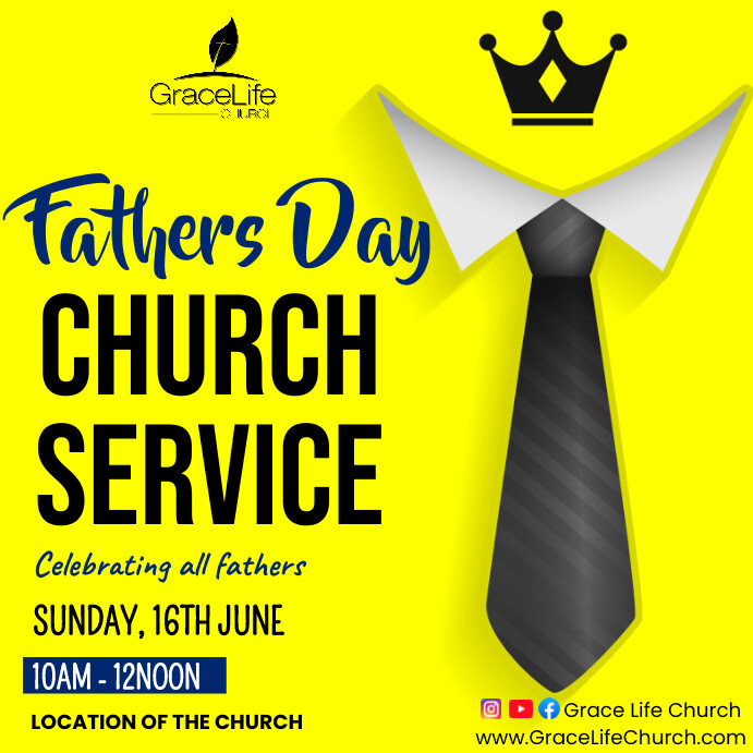 Fathers day service Template | PosterMyWall