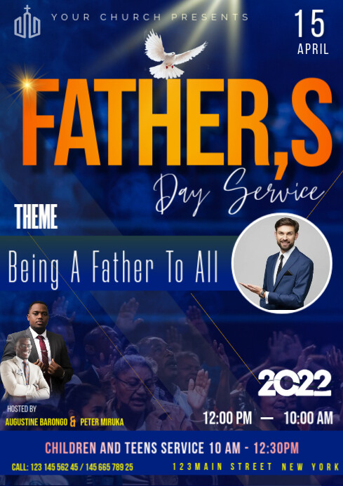 Copy of Fathers Day Service | PosterMyWall