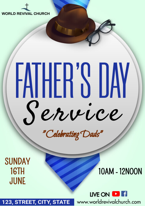 Fathers day service Template | PosterMyWall