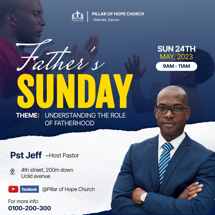 Fathers sunday Template | PosterMyWall