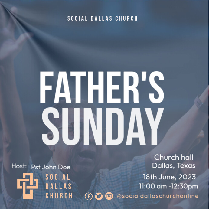 fathers sunday Template | PosterMyWall