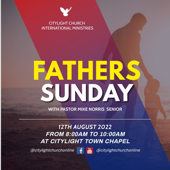 Red Church Father's Day Instagram Post Template | PosterMyWall