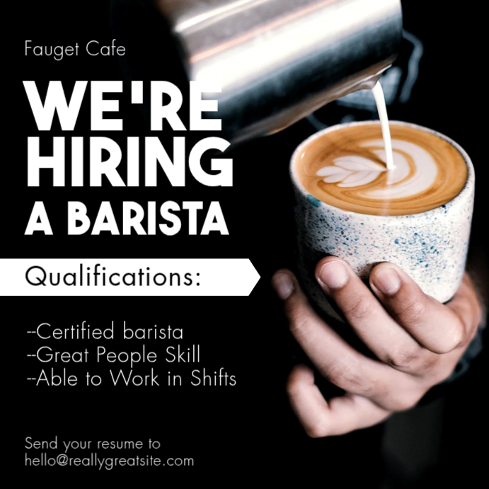 Copy of Fauget Cafe | PosterMyWall