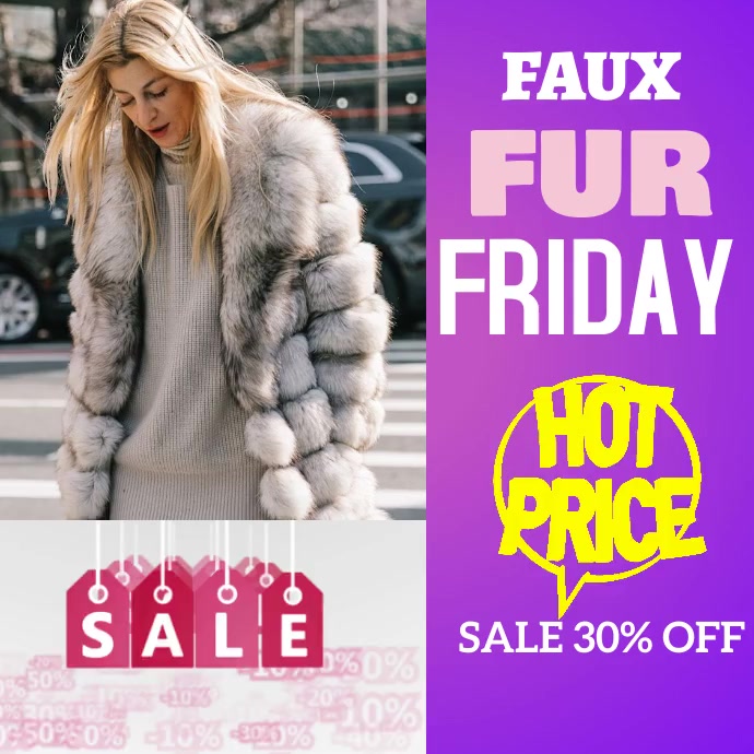 Plantilla de Viernes de Piel Sintética | PosterMyWall