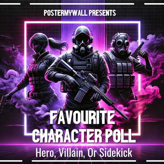 Copy of Favourite Futuristic Character Insta Post Template | PosterMyWall