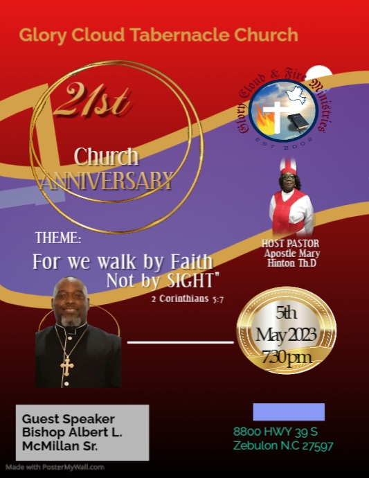 Glory Cloud 21 anniversary Flyer | PosterMyWall